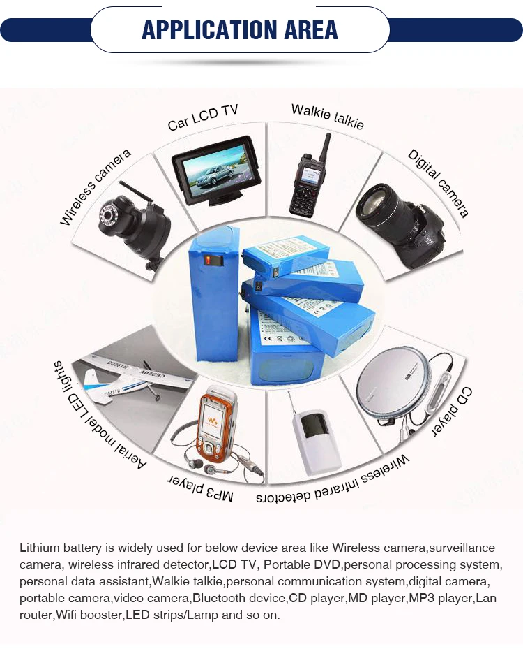 Mini Portable DC-168 12V 1800mah Battery for CCTV Cameras