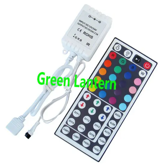 LED RGB Controller with 44 Key IR Remote for 3528 5050 Strips