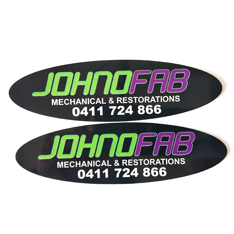 Cheap Personalized Company Promotion Waterproof Pvc Vinyl Label Oval ...