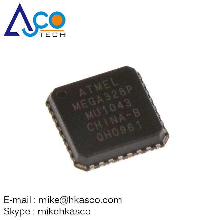 Atmega328 Ic 电子元件 Atmega328p-mur 8 位微控制器 Atmega328p-mu Qfn-32 - Buy ...