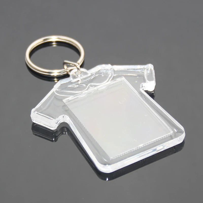 Clear Key Chain - Transparent Keyring with Acrylic Photo Frame