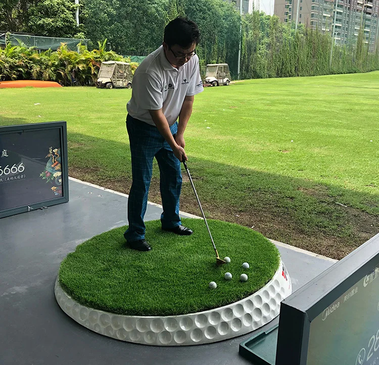 Pgm Golf 360 Degree Rotary Slop Hitting Mat With Durable Artificial ...