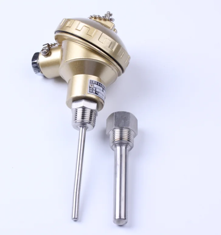 Rtd Temperature Sensor Pt100 With Thermowell - Buy Pt100 With Thermowell,Sensor Pt100 With ...