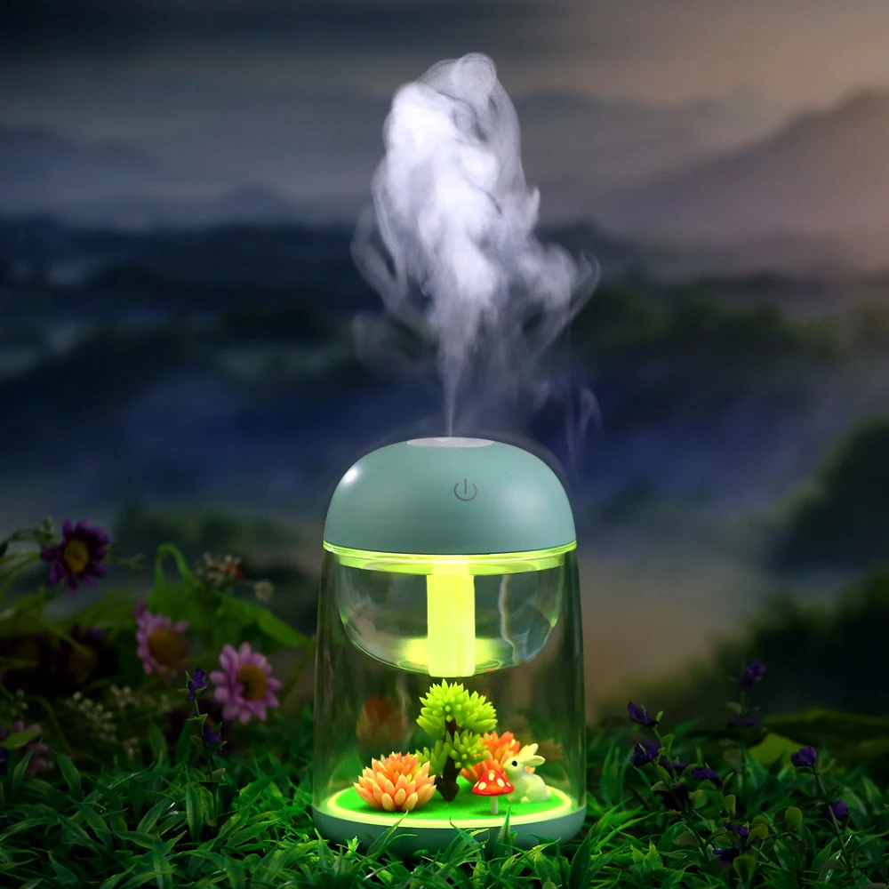 Ultrasonic Humidifier with LED Lights - Portable & Versatile