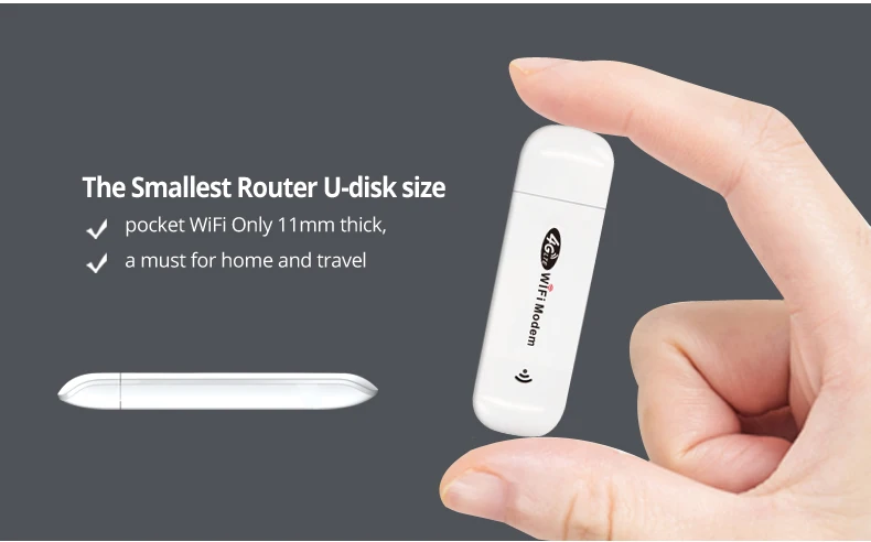 LTE 4G Router with SIM Card Slot Wireless WiFi Modem Mini Portable 3G ...