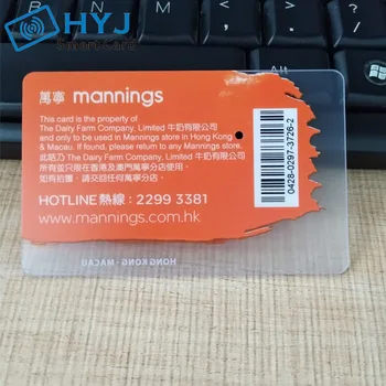 Customized Printing Credit Card Size Clear Transparent Business Card ...