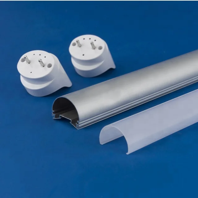 High quality led tube light part LED accessories T8 lamp housing ...