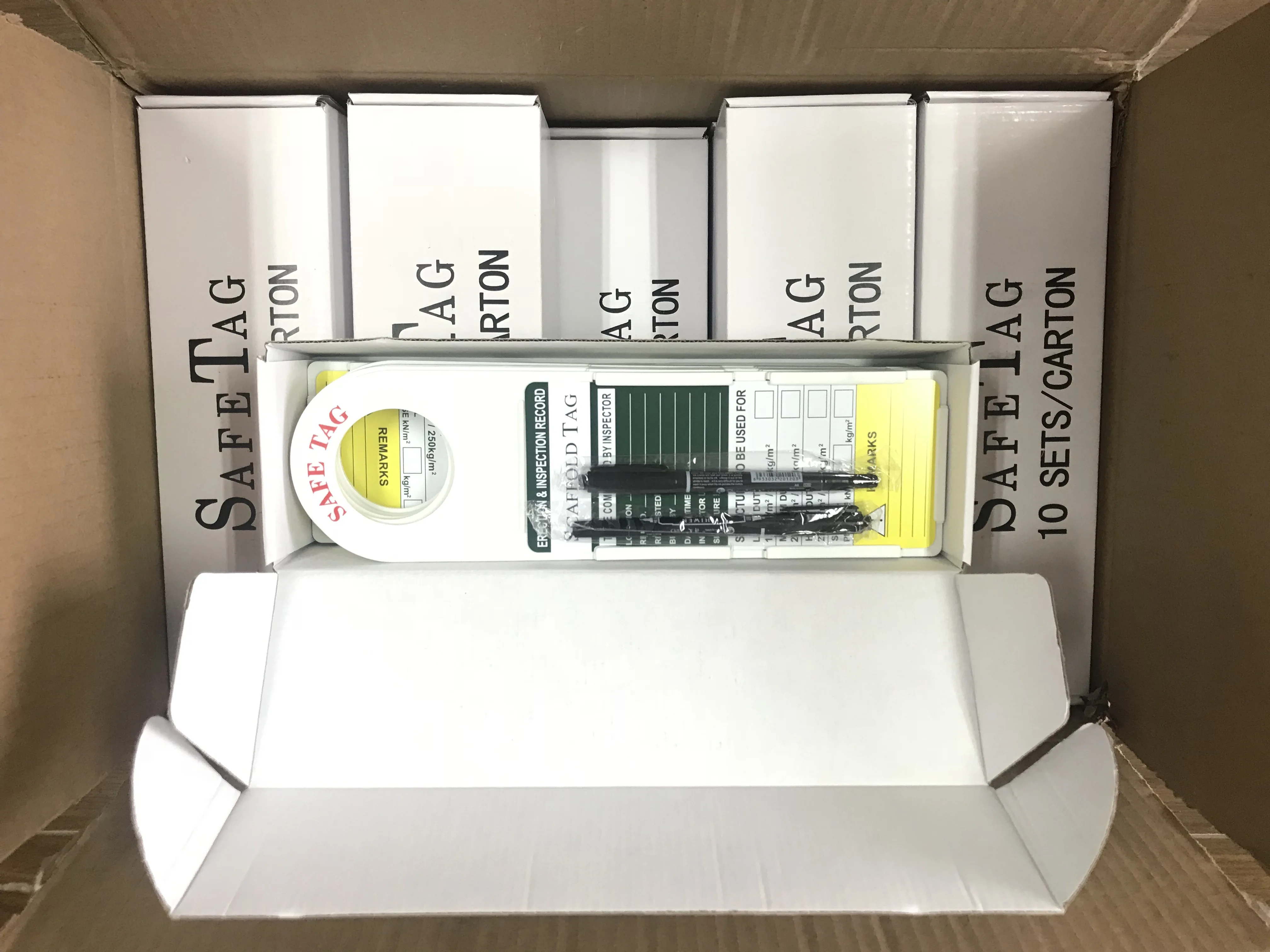 Printable Universal Warning Sign Plastic Tower Scaffold Safety Tag Kits ...