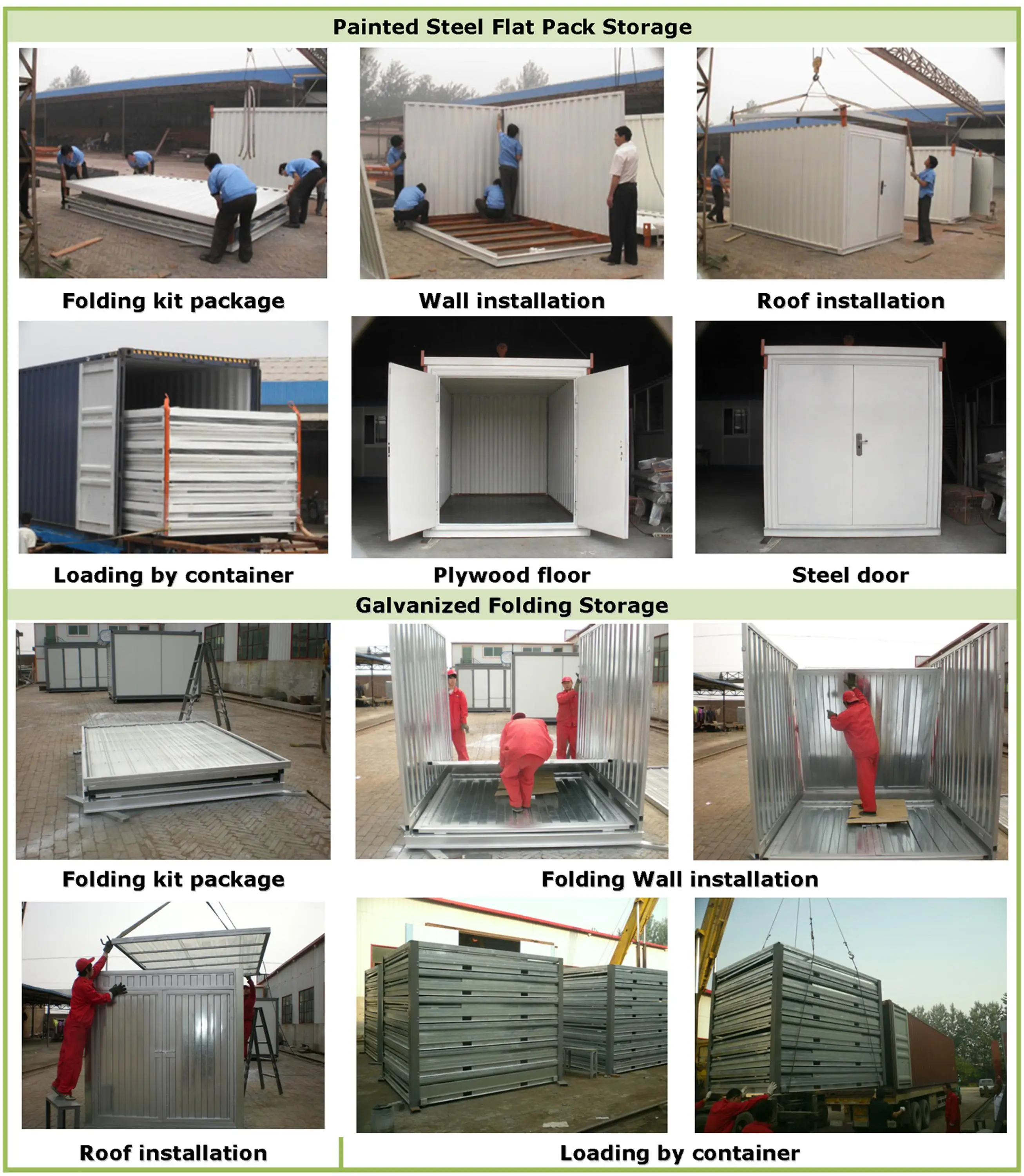 Portable Storage Container/flat-pack Container Houses Flat Pack ...