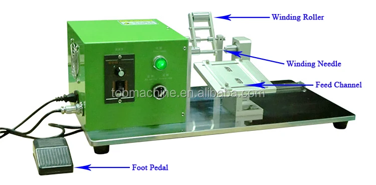 Semi-automatic Lithium Ion Cylinder Battery Electrode Winding Machine ...