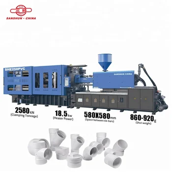 258ton Pvc Pipe Injection Moulding Machine,High Quality Pvc Fitting ...