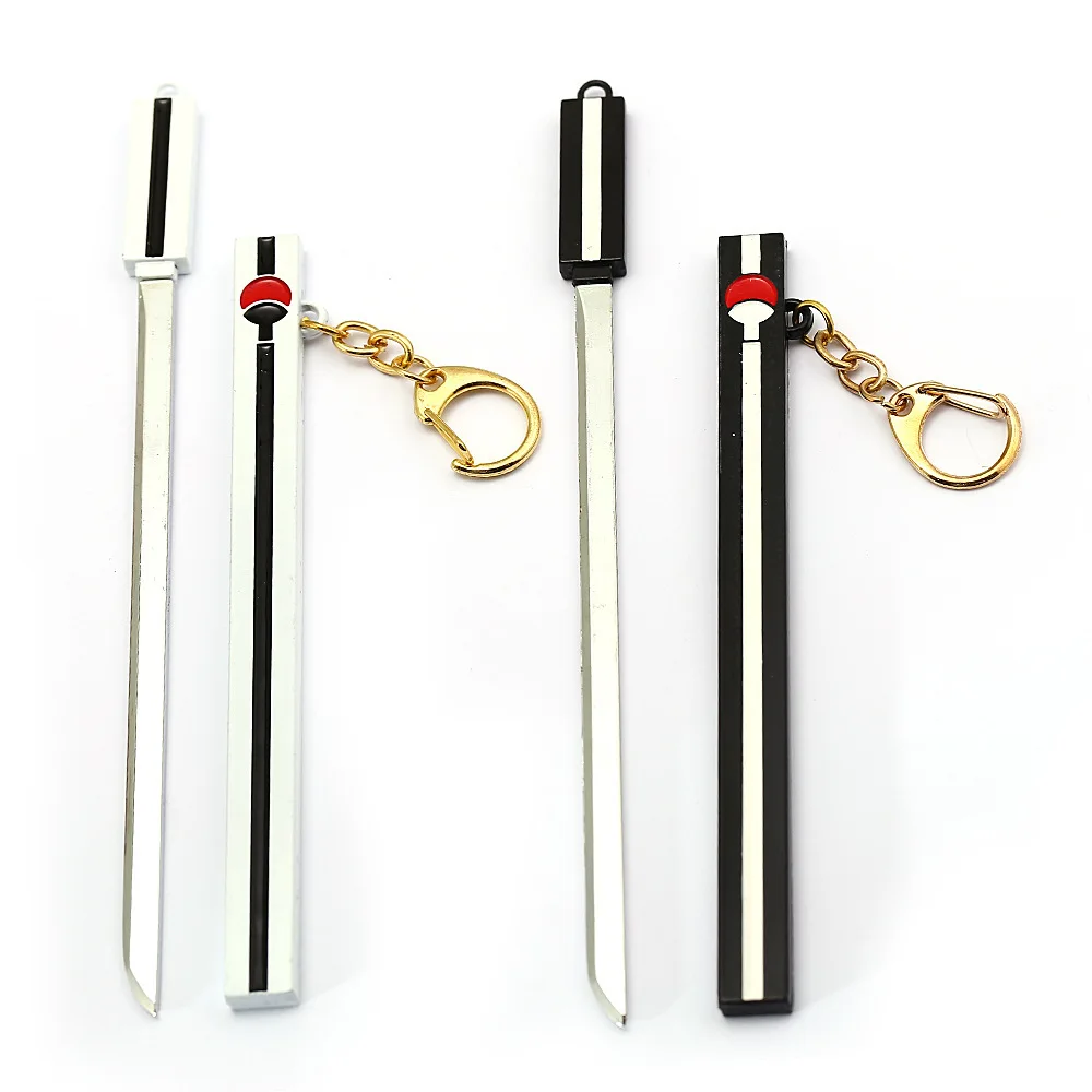 17cm Anime Uchiha Sasuke Grasshopper Sword Two-color Scabbard Keychain ...