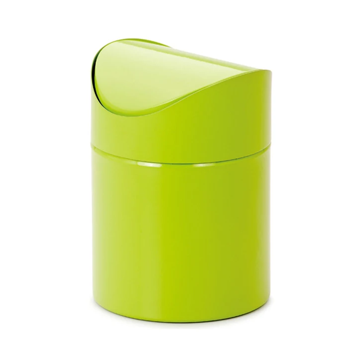 Home Office Swing Top Dustbin Table Dust Bin Mini Trash Bin With Swing ...