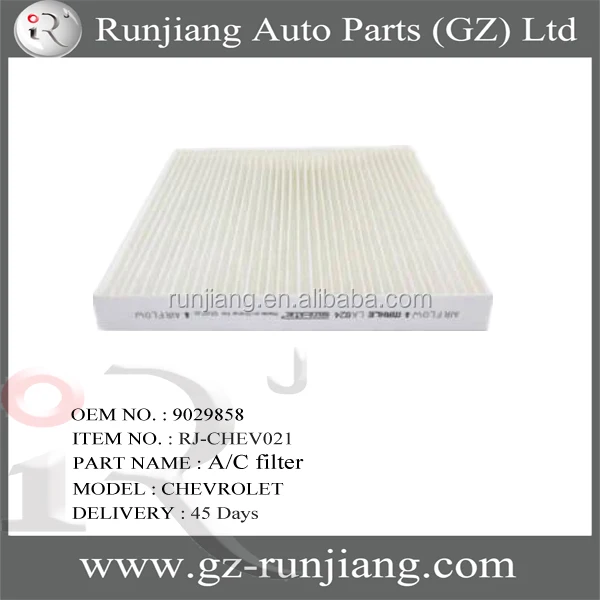 A/c Filter 9029858 Filtro Polen Chevrolet Sail 1.4 10 - Buy 汽车配件过滤器，汽车 ...