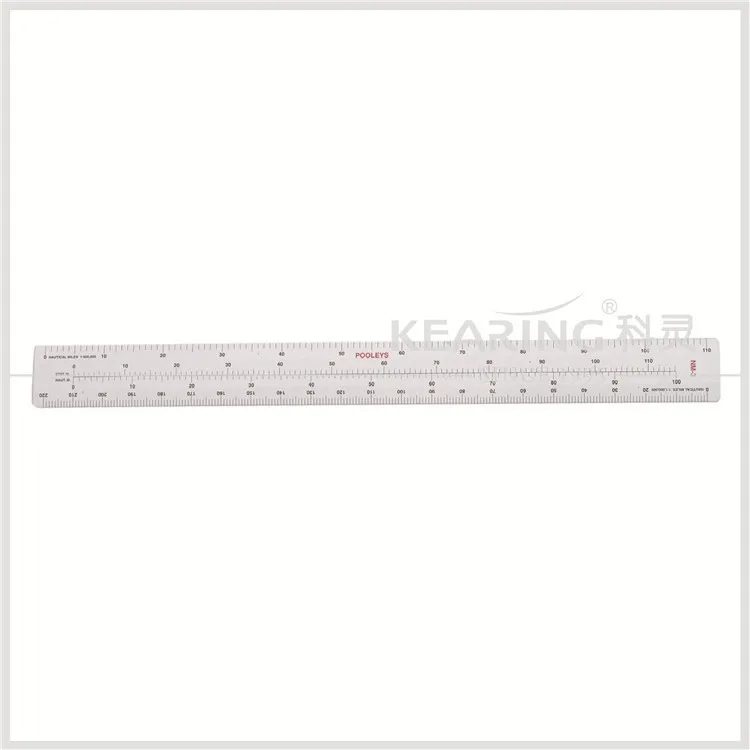 kearing brand Rigid Nautical Miles Scale Ruler, 30cmsandwich line ...