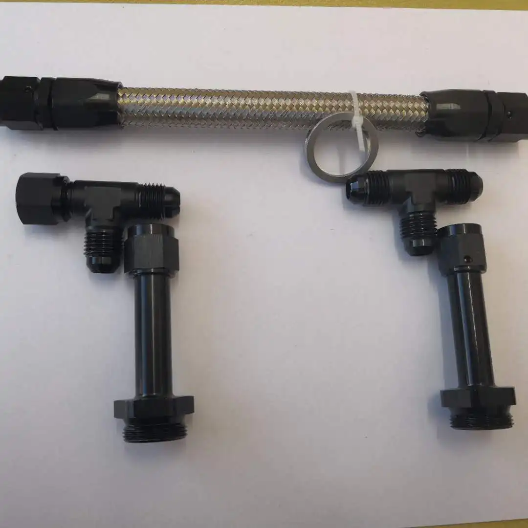 Modified Fittings Double Inlet Line Fuel Line Tee Carburetor Double ...