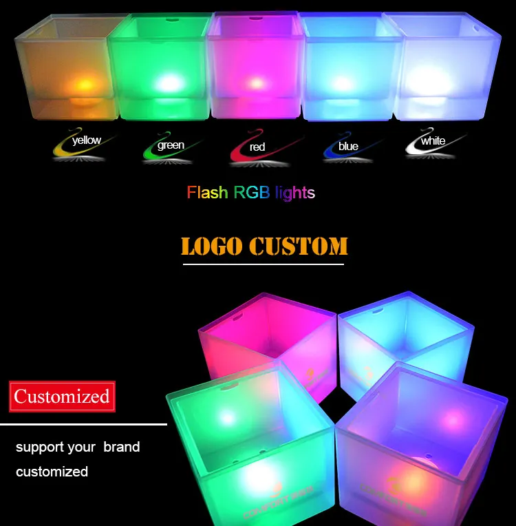 Blue Light Up Led Ice Bucket Cooler,Ice Box - Buy "hot"!! Blue Light Up ...