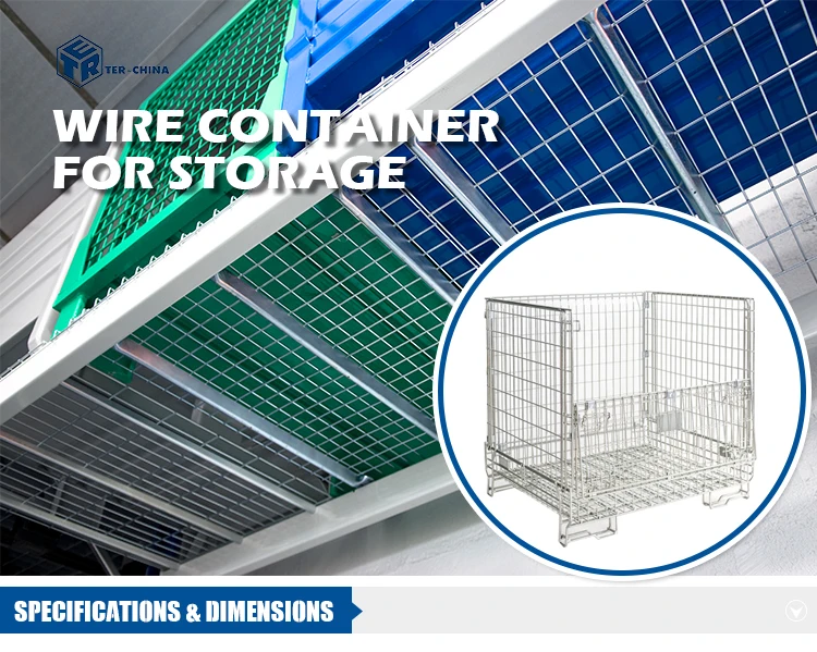 Heavy Duty Transport Logistics Box Attached Lid Hot-Dip Galvanized ...