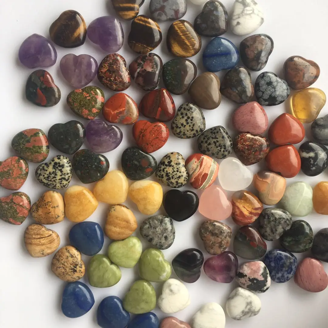 Wholesale Natural Rose Quartz Hearts - Crystal Art Crafts