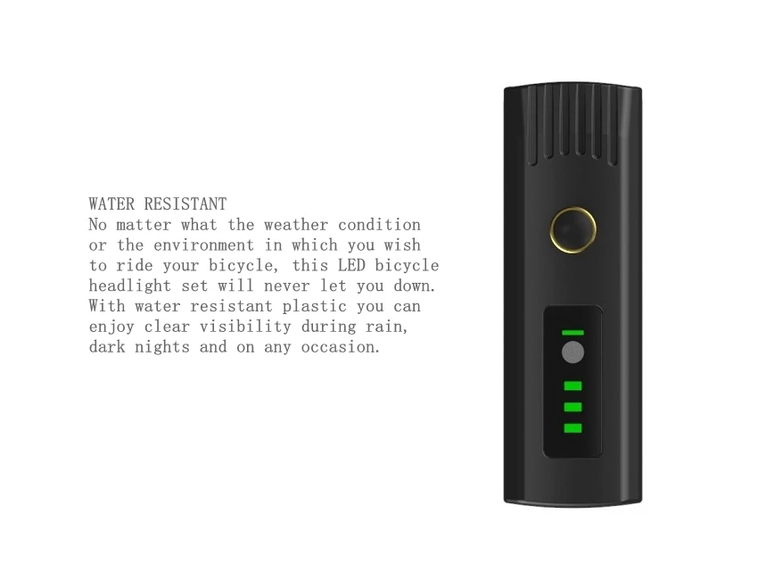 Machfally LED Bicycle Light - Bright, Rechargeable Safety