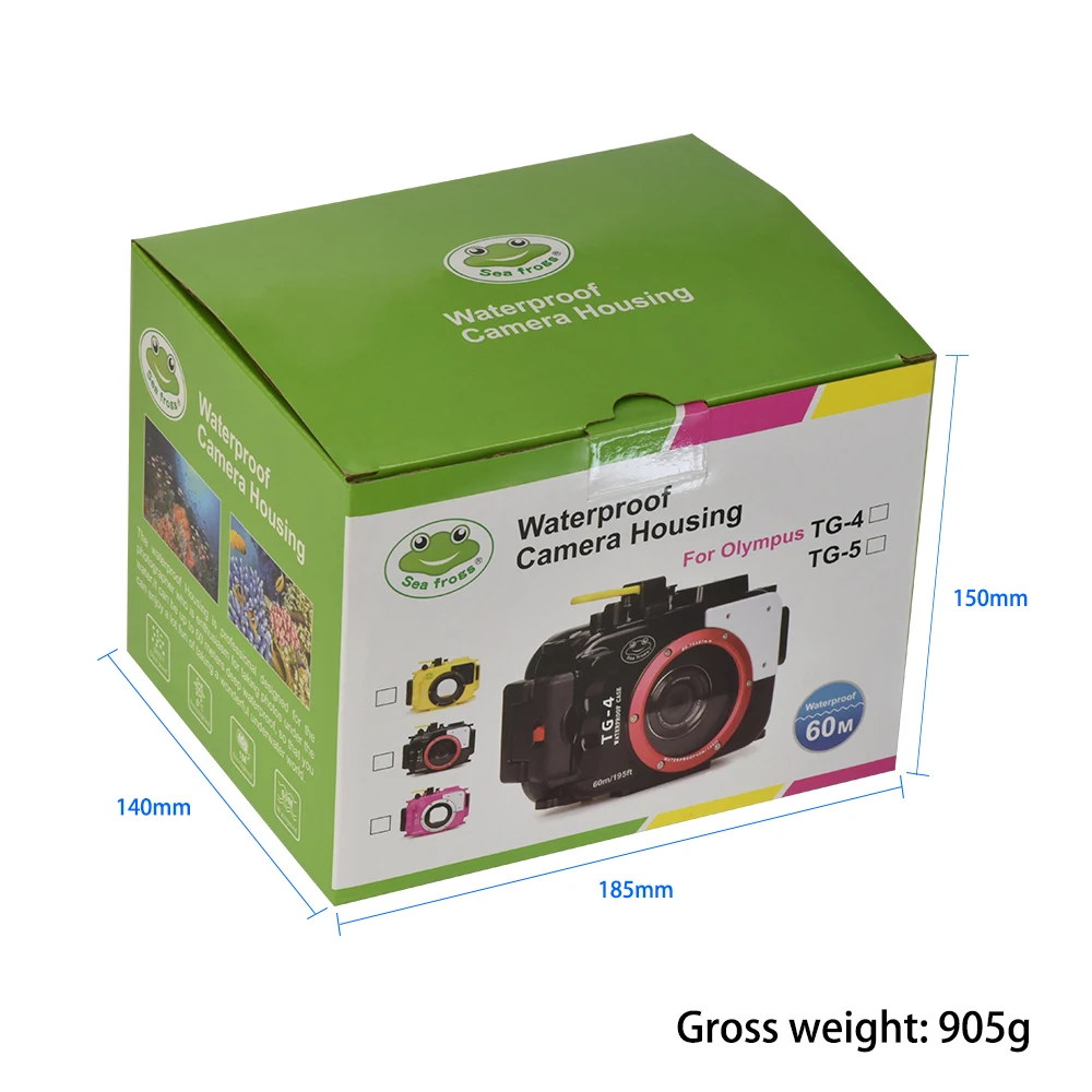 Tg6 Aluminium Alloy Waterproof Underwater Housing Case 100m Scuba ...