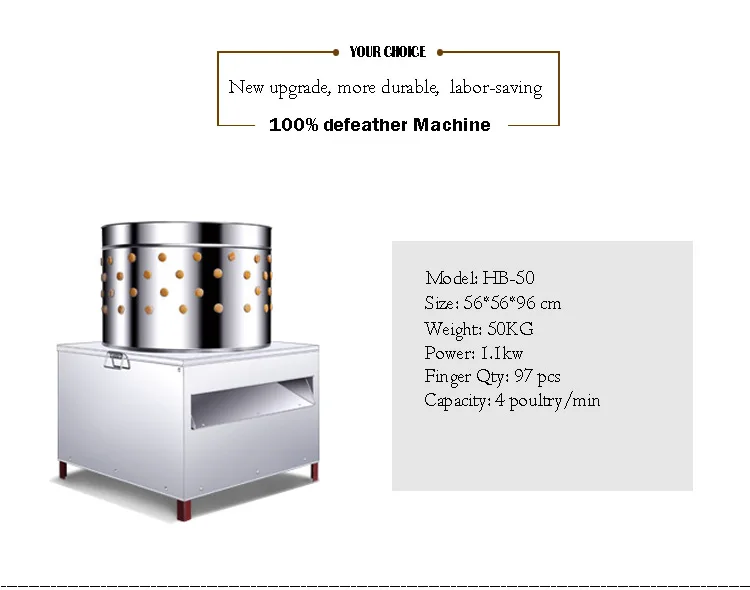 Mother Plucker Feathers - Efficient Defeathering Machine