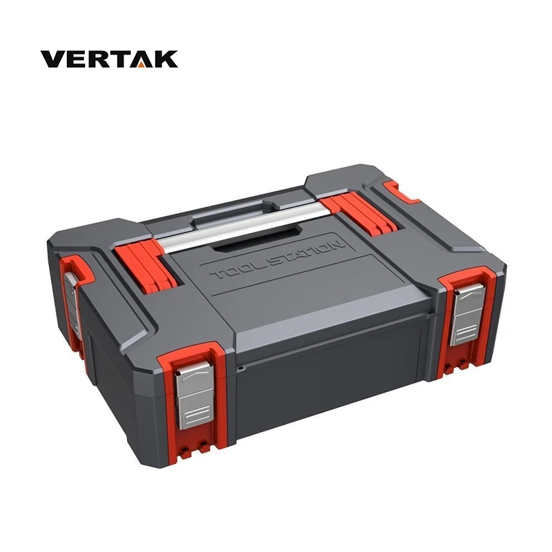 VERTAK Portable Small ABS Plastic Storage Toolbox With Aluminium Handle ...