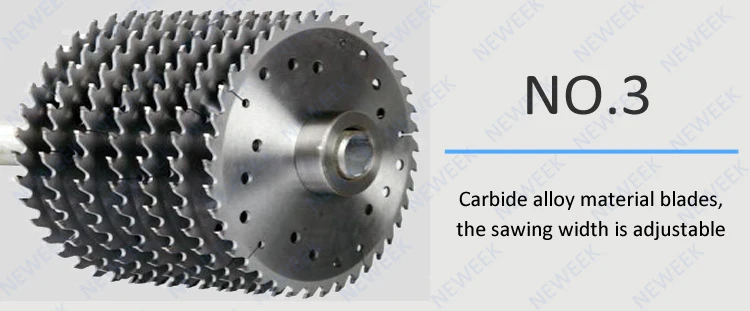 Neweek With Conveyor Round Wood Cutting Timber Multi-blade Sawmill ...