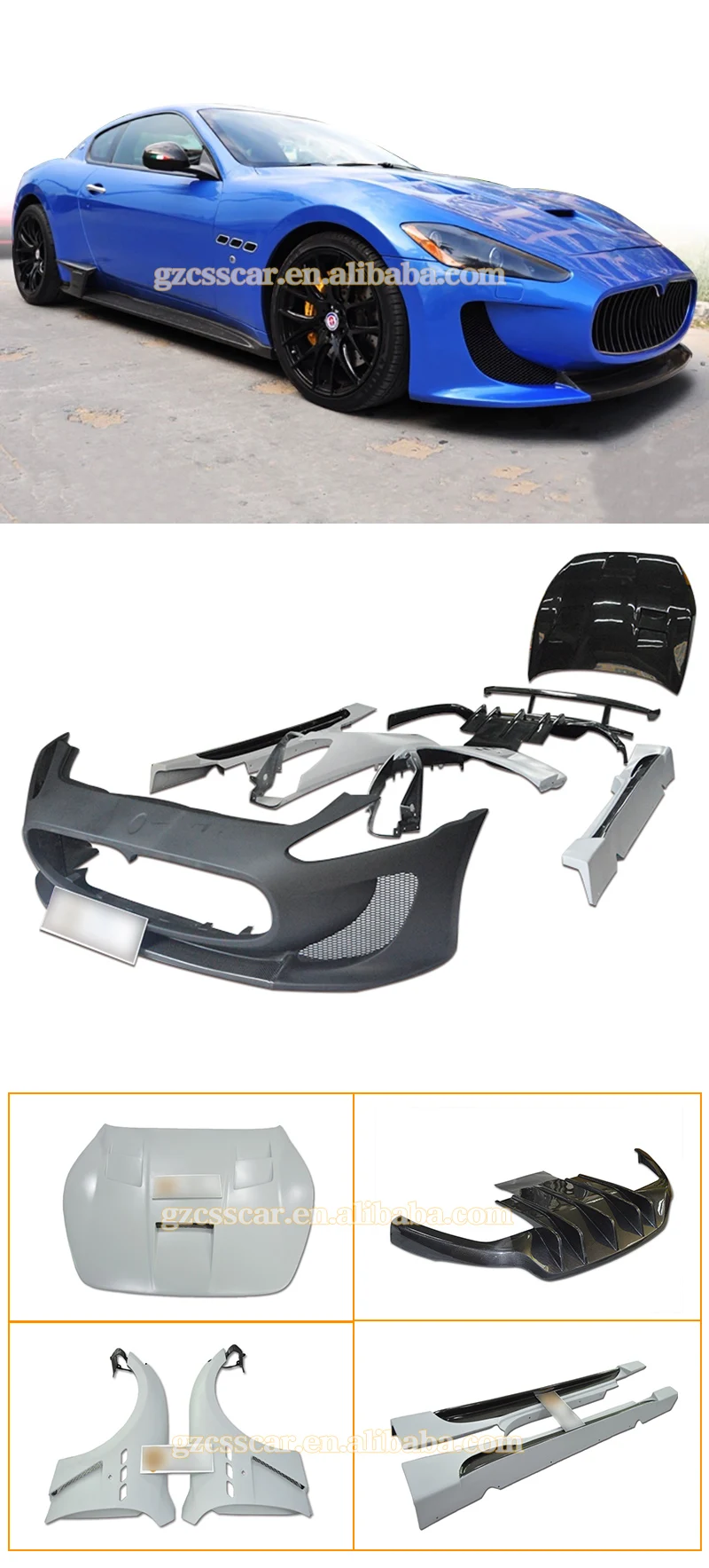 MC Style Body Kit for maserati Granturismo GT GTS GC Model Car| Alibaba.com