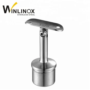 Stainless Steel Stair Round Post Mounted Hand Rail Support With ...