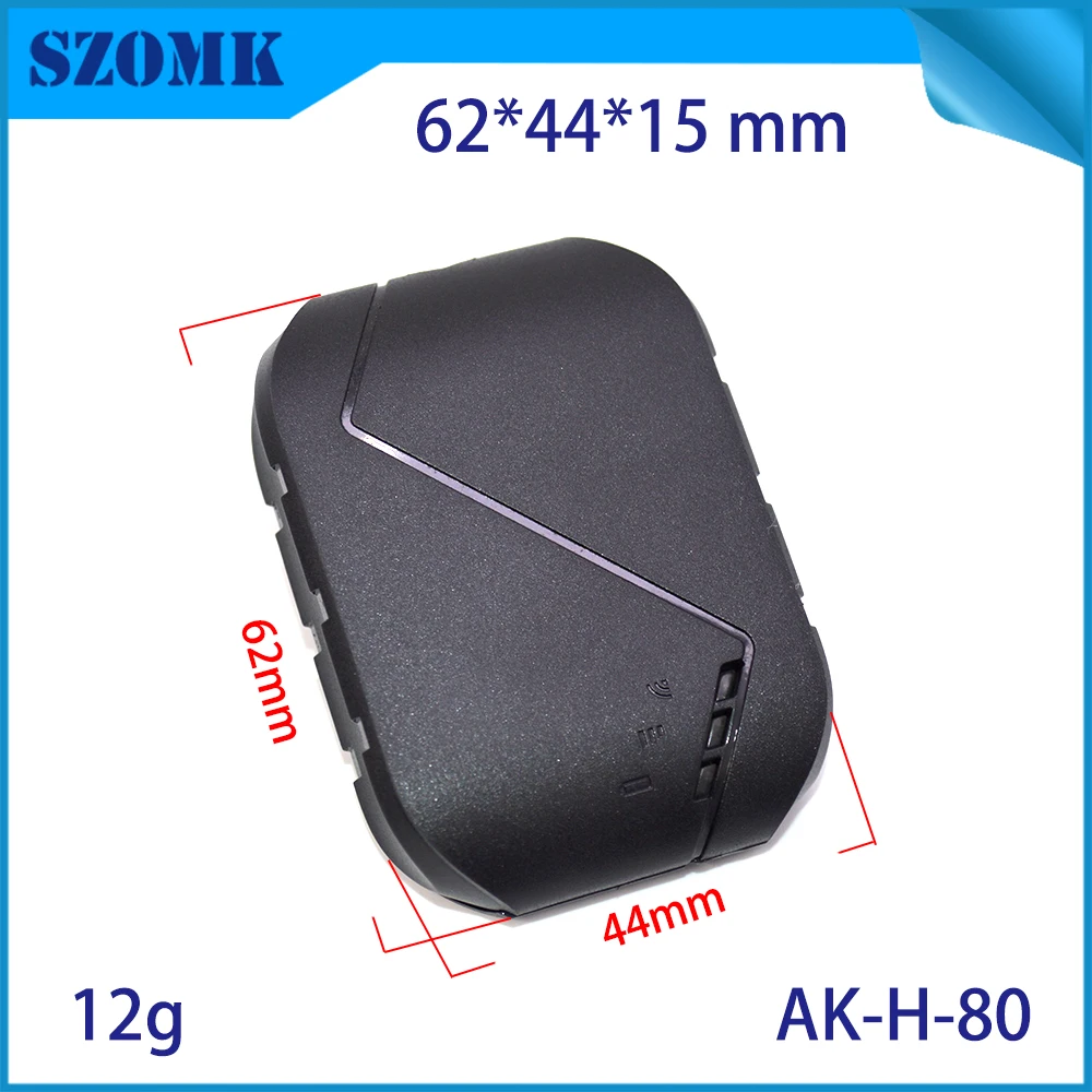 Small Fashion Black GPS Tracker Box - Customizable Enclosure