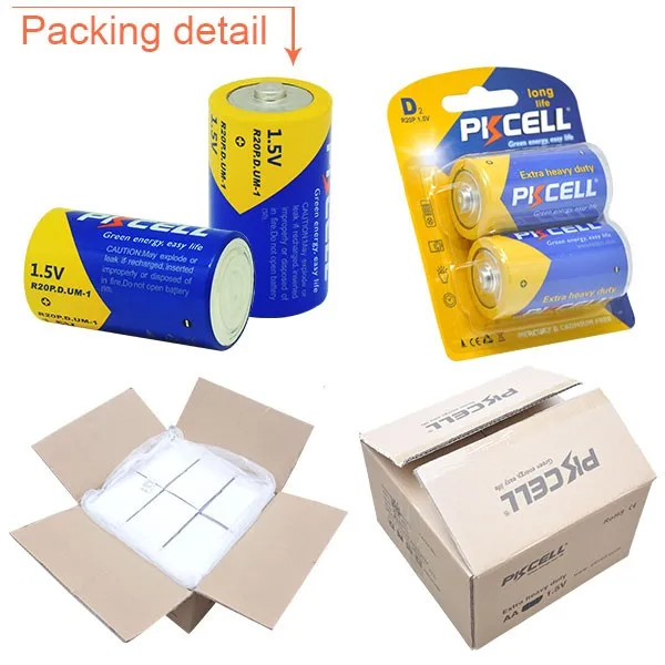 Best Selling R20p D Size 1.5v Sum-1 R20 Super Heavy Duty Battery In ...