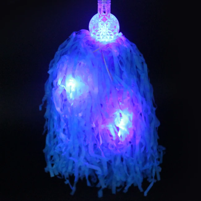 Cheerleading Crafting LED Light up Pom Poms for Graduation