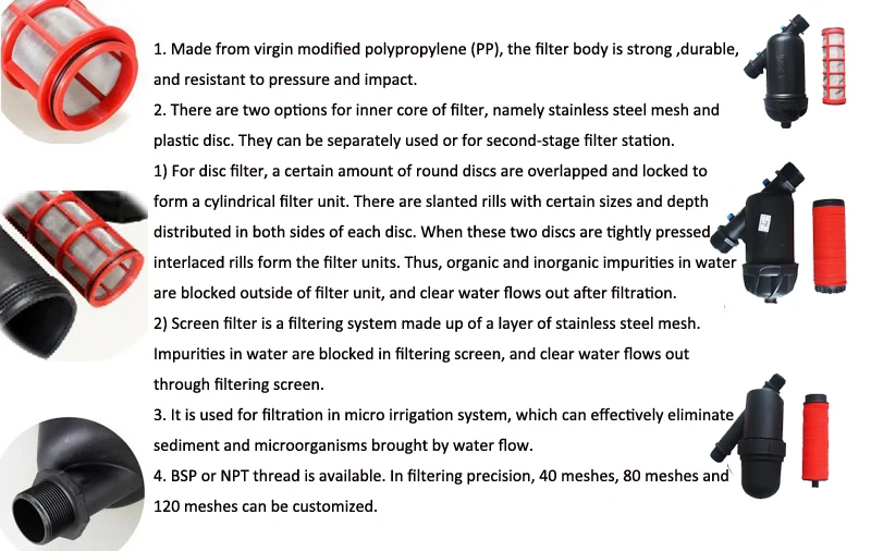 2 Inch Farm Irrigation System Drip Irrigation Water Disc Filter Screen ...