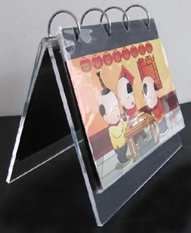 Acrylic Desktop Calendar Holder V Shaped Desk Pad Calendar Holder ...