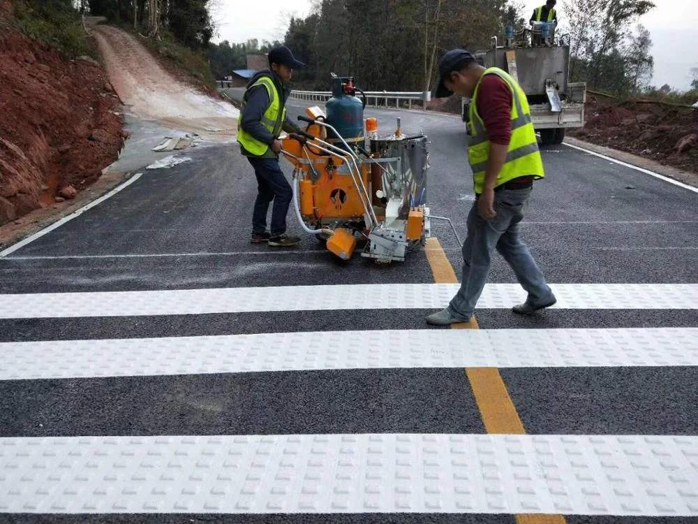 Thermoplastic Rib Profile Convex Road Marking Machine Suit for Highway ...