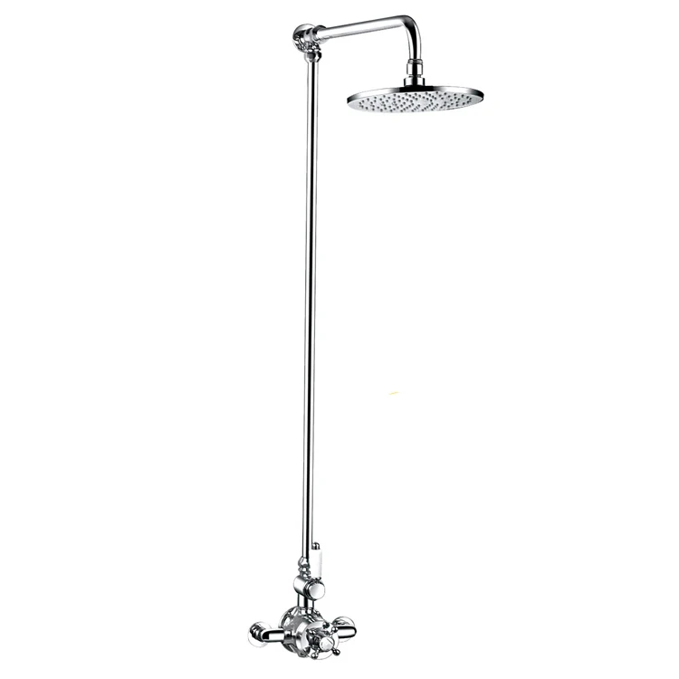 High-end Classical Thermostatic Shower Mixer All Brass 18mm Shower Arm ...