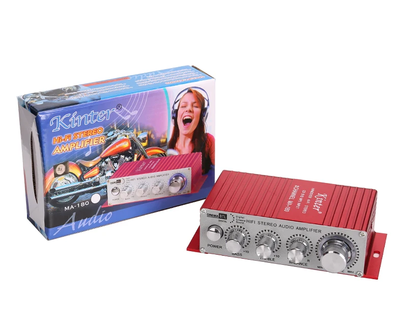 Kinter Ma-180 20w 2 Channel Car Audio Amplifier With Usb Dc5v Output Charge - Buy 2 Channel Car ...