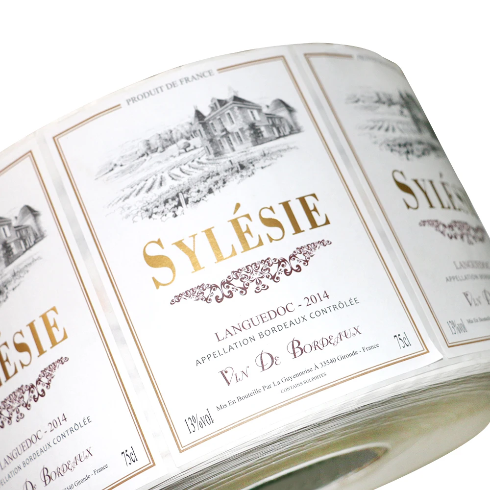 Canned Wine Label, Custom Printed Label for Red Wine, Embossed Wine ...