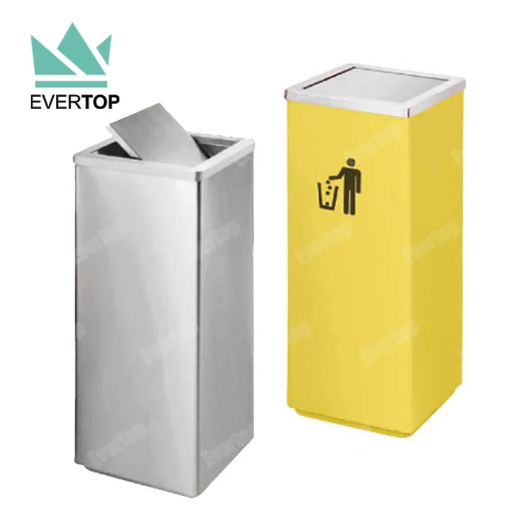 DB-34F 19L Indoor Flip Lid Dustbin Garbage Bin Customized Trash Bins ...