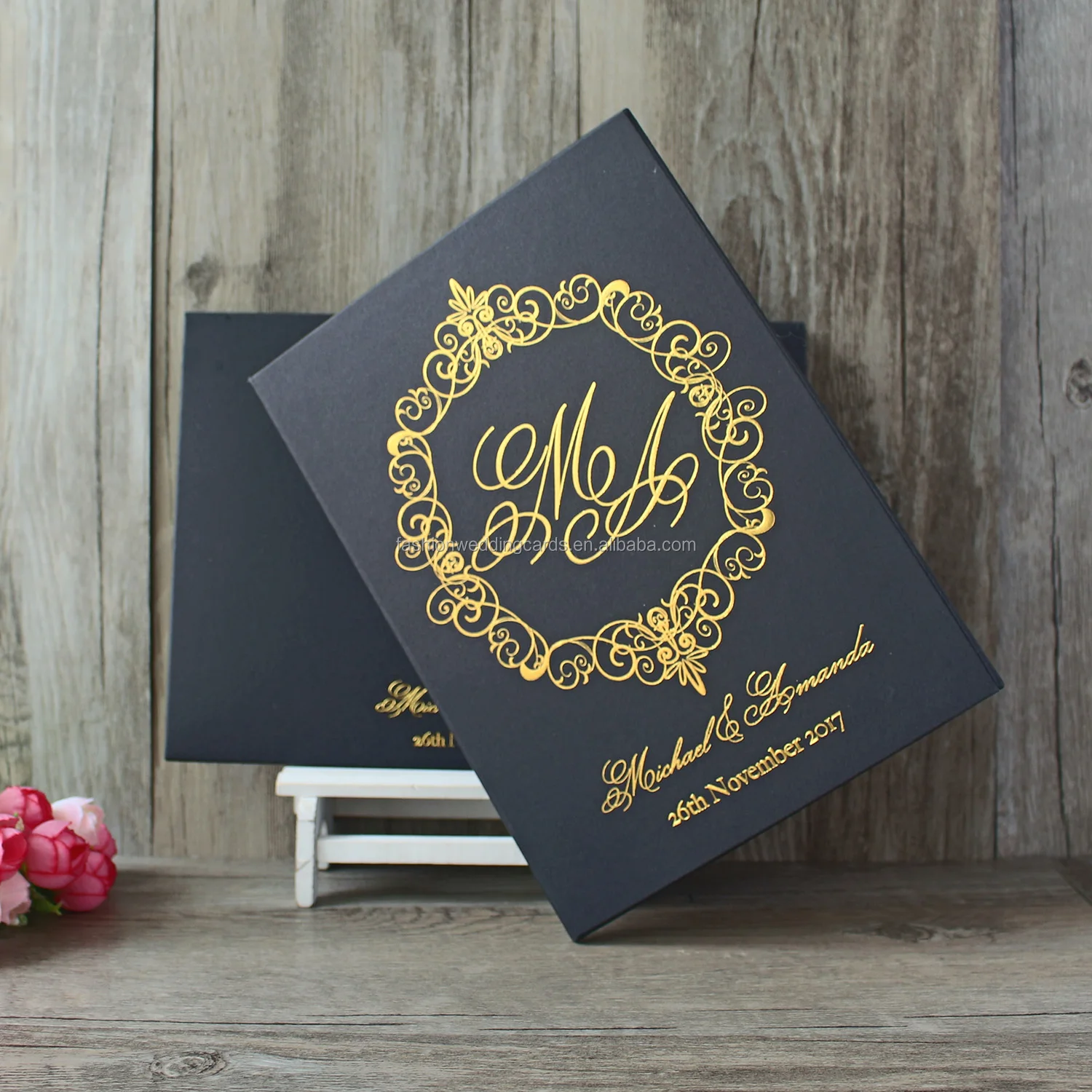 Chic Customized Passport Boarding Pass Wedding Invitation Cards for ...