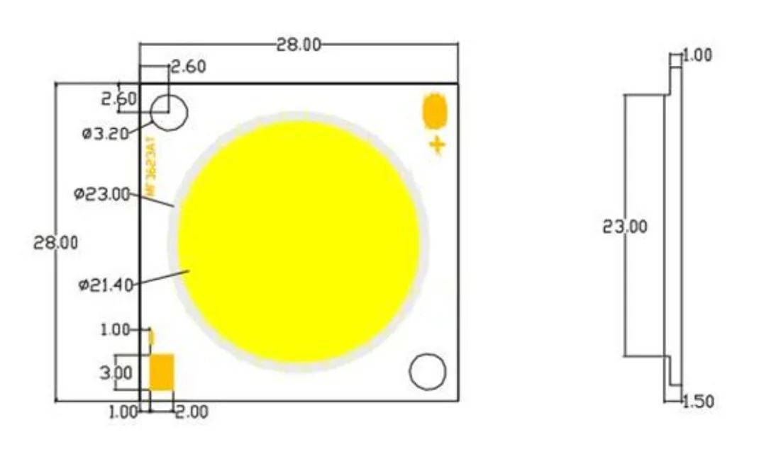 Cob Led Chip 12v 3w 5w 7w 10w 12w 20w 24w 30w 36w 50w 100w 200w Warm ...