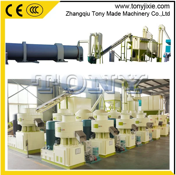 Wood Straw Vertical Ring Mould Pellet Machine Production Line - Buy ...