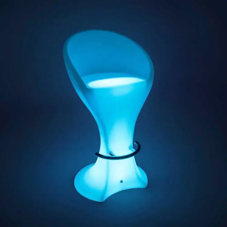 Modern Led Bar Chair With Chrome Footrest - Buy Led Bar Chair,Modern ...