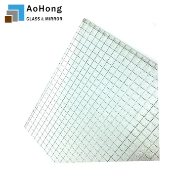 6mm Safety Mesh Laminated Wire Mesh Security Glass Price - Buy ...