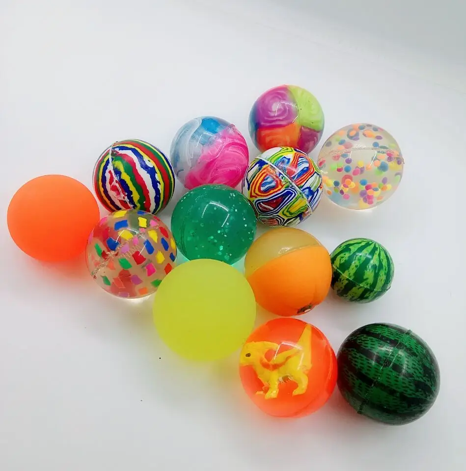 Custom Design Promotional Bulk 32mm Rubber Bouncy Ball
