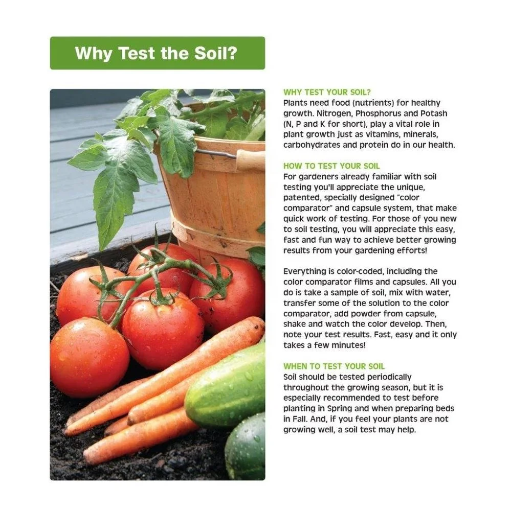 Garden Rapid Soil Testing Kit - Accurate and Easy to Use