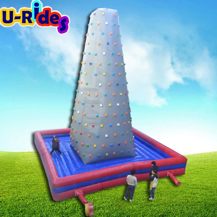 Inflatable Climbing Bouncy Game Air Rock Mountain With Square Mat ...