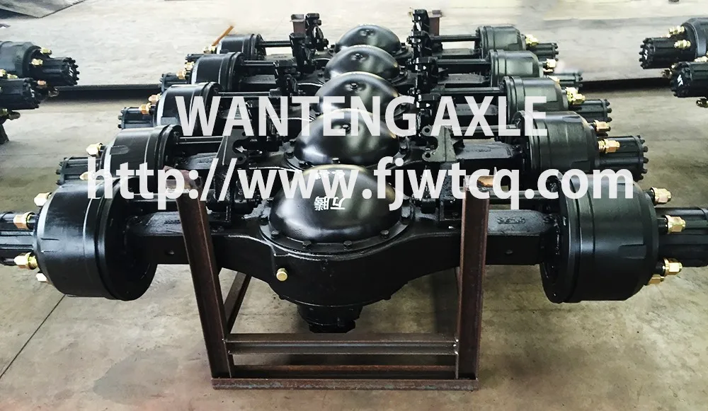 Heavy Duty Trailer Truck Travel Bus Double Rear Differential Axle For ...