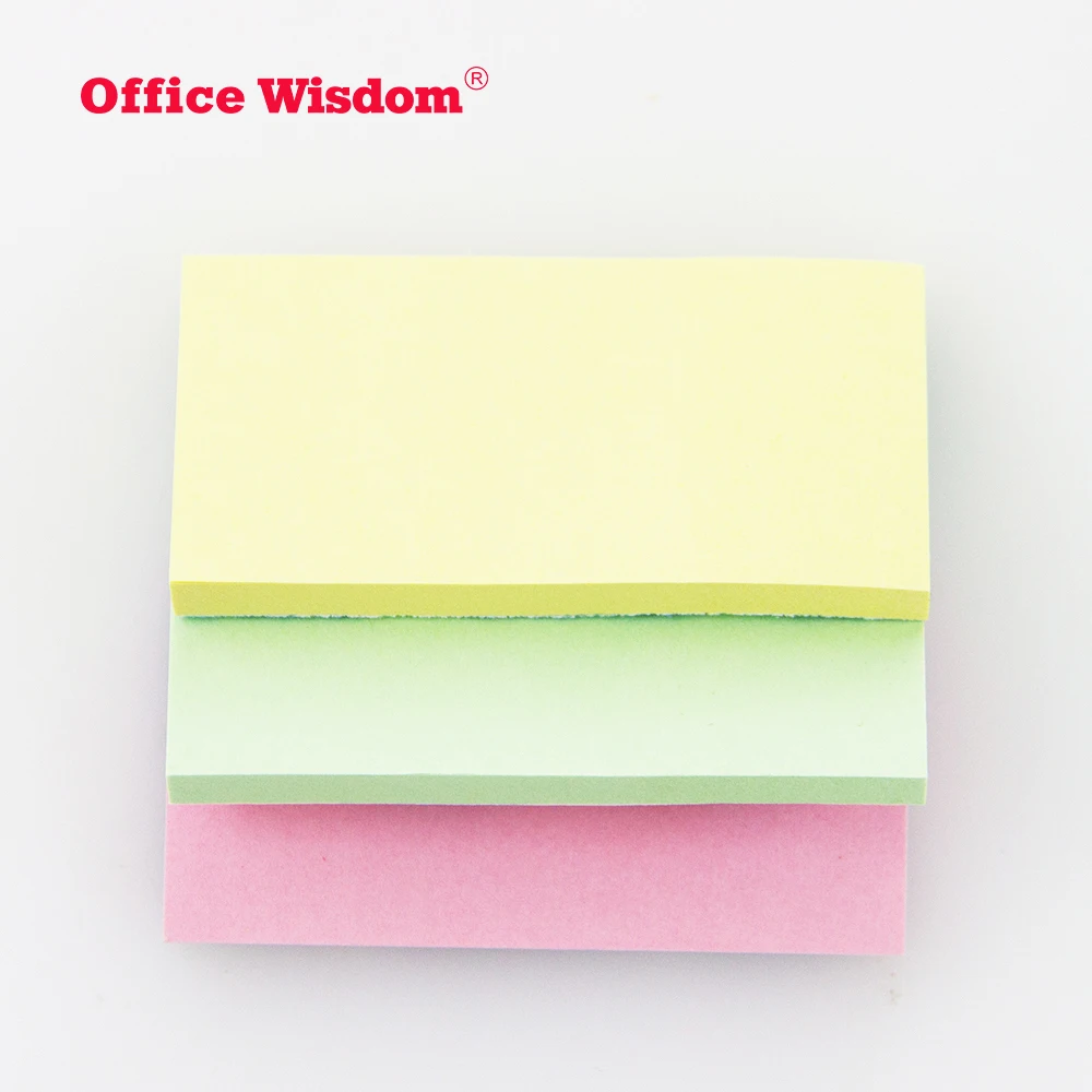 Personalized 1x2 Inch Sticky Notes Pad in Multiple Colors for Office ...